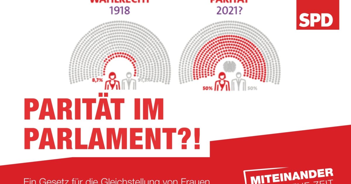 Abgesagt: Parität: Diskussion über ein Gesetz für die Gleichstellung ...